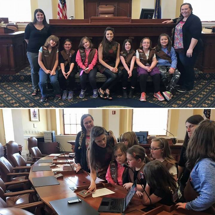 River Valley Girl Scout Troop Visits Augusta – Maine Senate Republicans