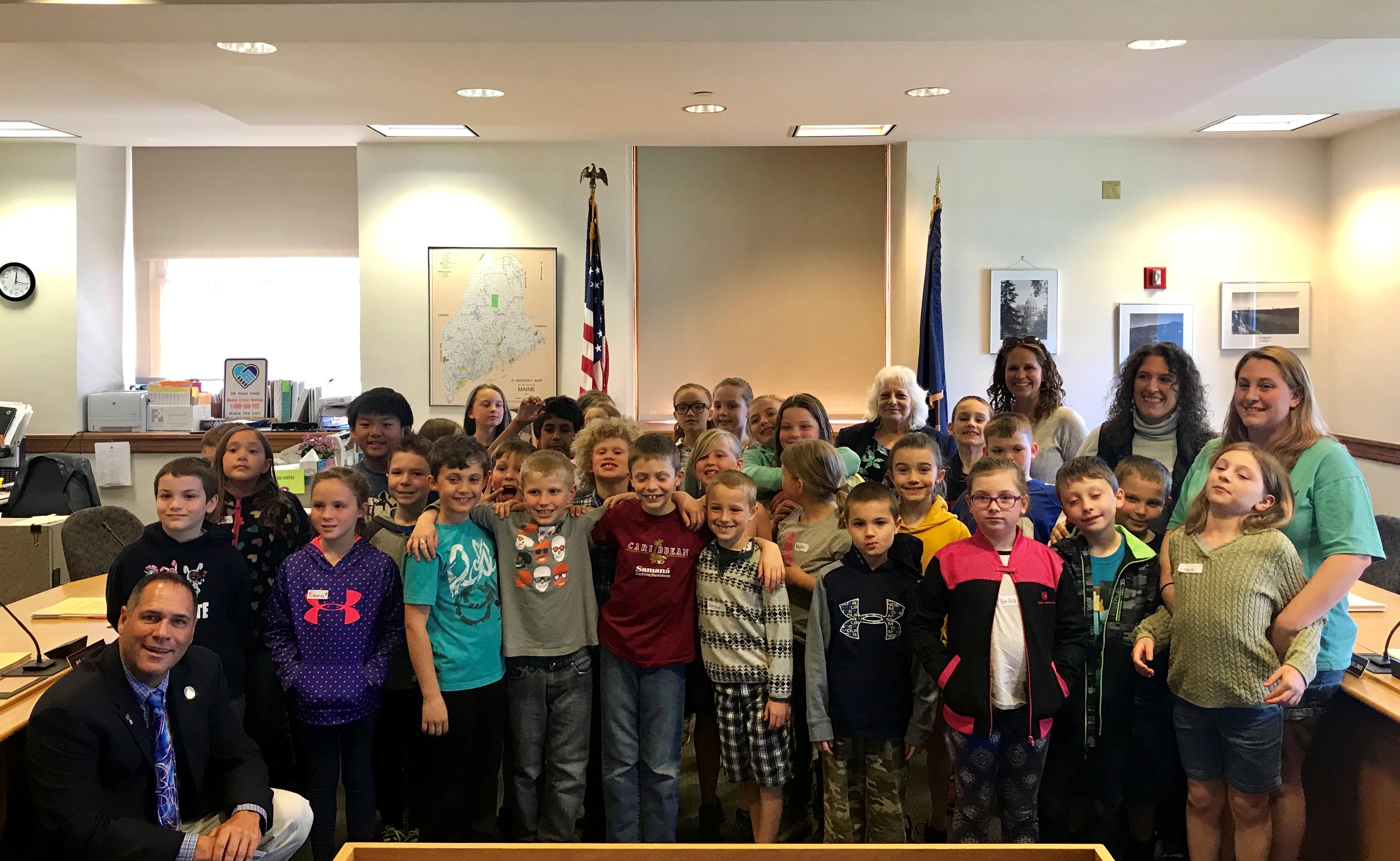 Bloomfield Elementary Students Visit State House – Maine Senate Republicans