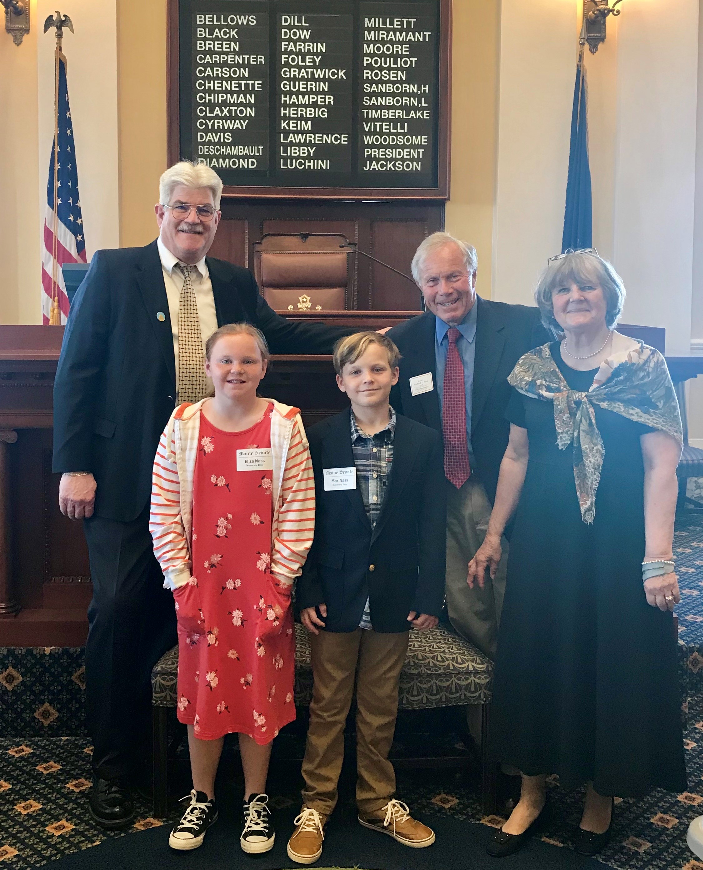 Nass Family Visits Maine State House – Maine Senate Republicans
